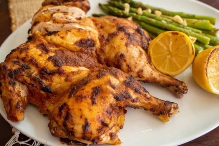 Step-by-step Spatchcock Chicken Sunday Supper | Our Table 4 2