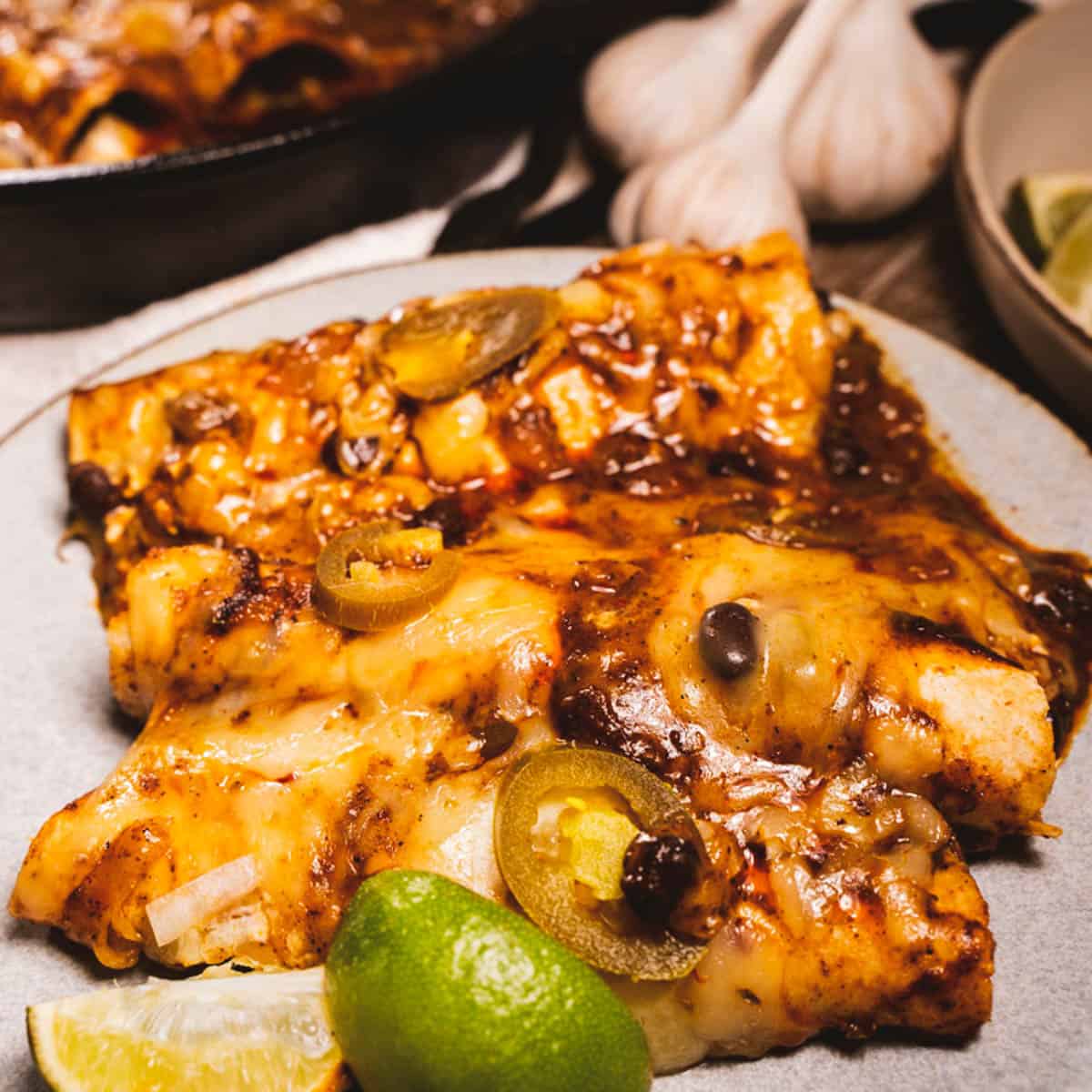 Tex-Mex Cheese and Onion Monterrey Enchiladas Recipe | Our Table 4 2