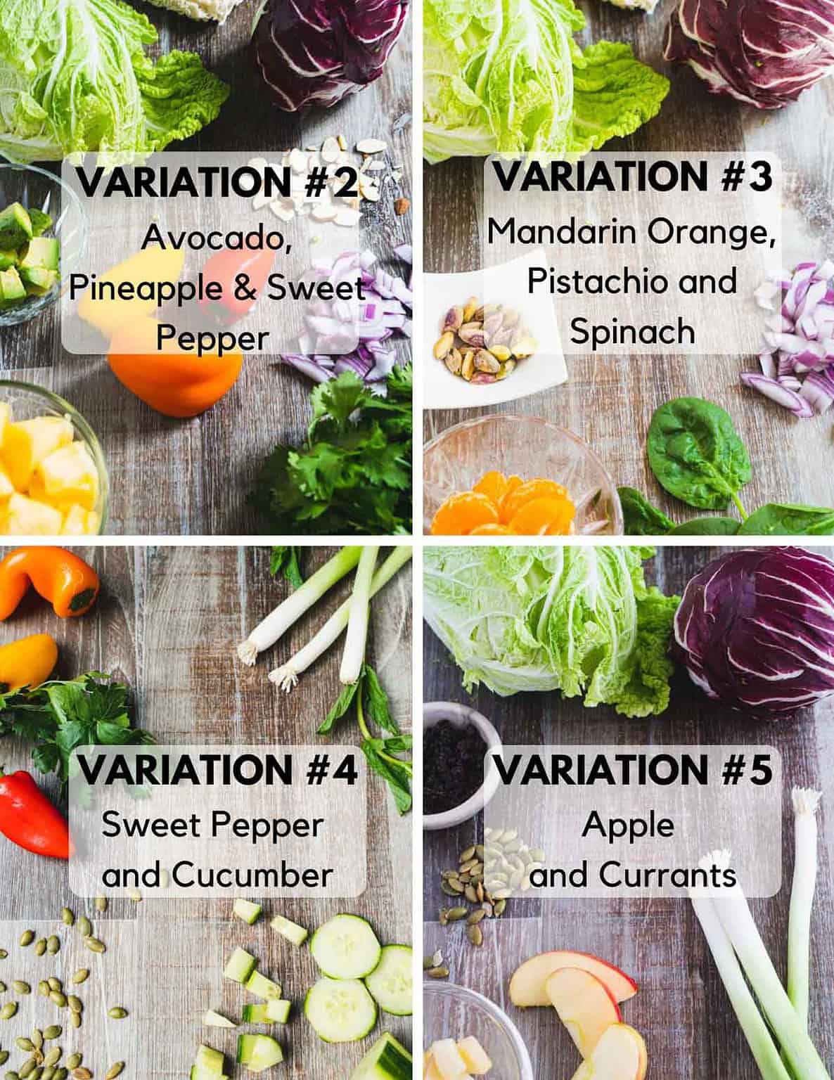 Ramen Noodle Salad with 5 Asian Variations | Our Table 4•2 by Pam Werley