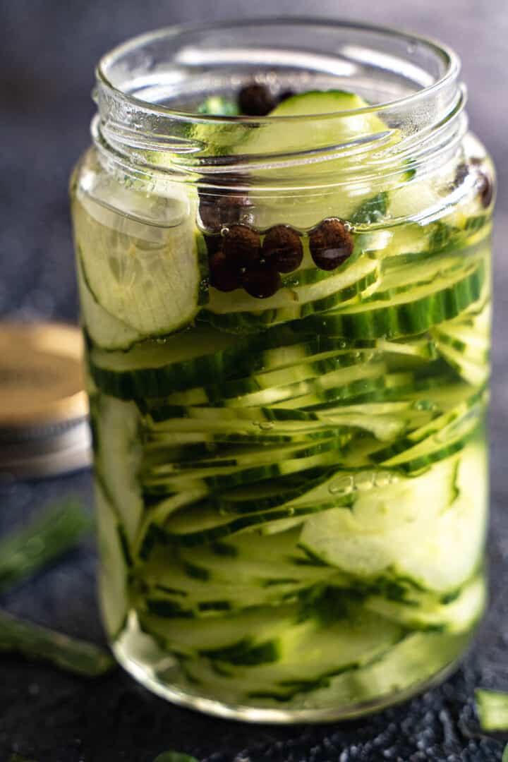 Easy Swedish Quick Pickled Cucumbers Recipe | Our Table 4 2