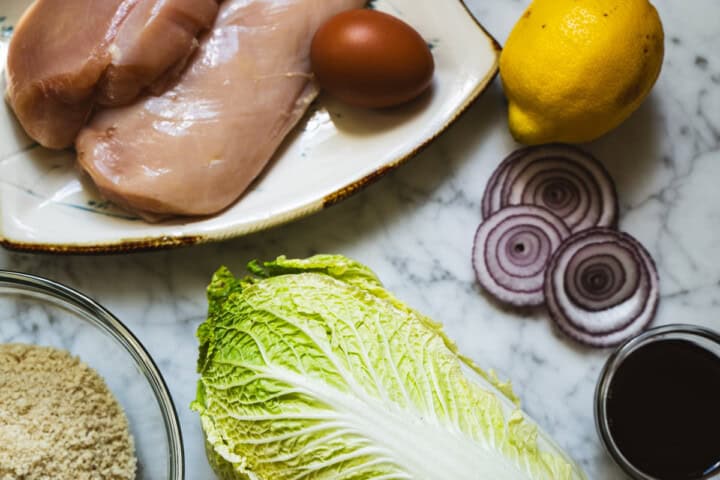 Panko Chicken and Cabbage Slaw | Our Table 4 2