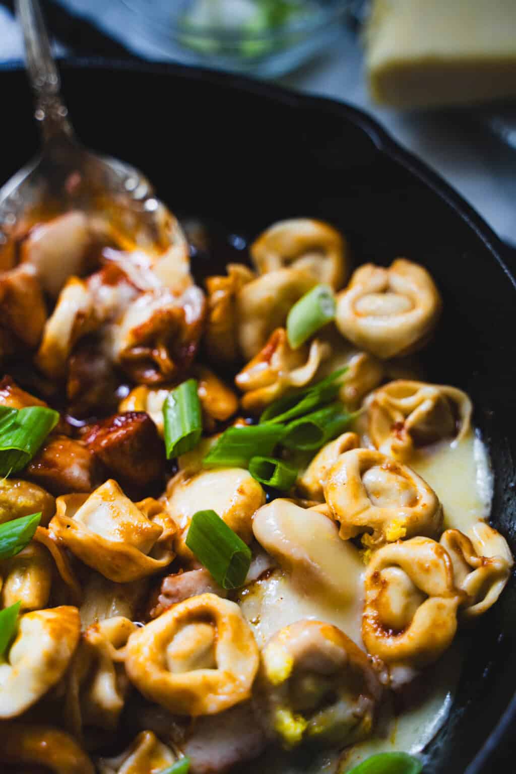 Gochujang Chicken and Cheese Tortellini Pasta Bake | Our Table 4•2 by ...