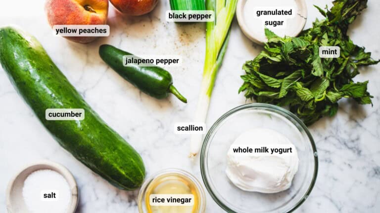 Cucumber and Peach Gazpacho Recipe | Our Table 4•2 by Pam Werley
