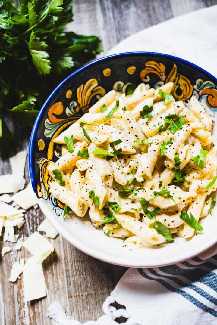 Best Ever Authentic Italian Alfredo Sauce Recipe | Our Table 4 2