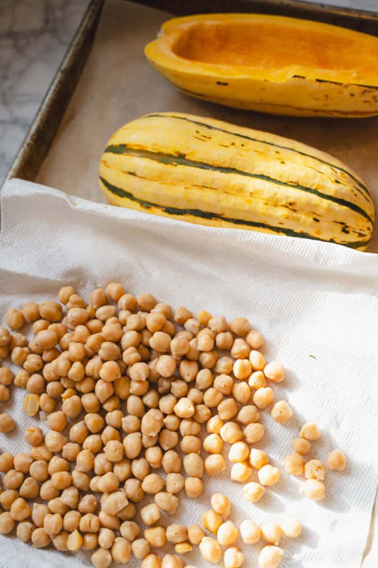 Hot Honey Winter Squash and Chickpeas (gluten-free) | Our Table 4•2 by ...